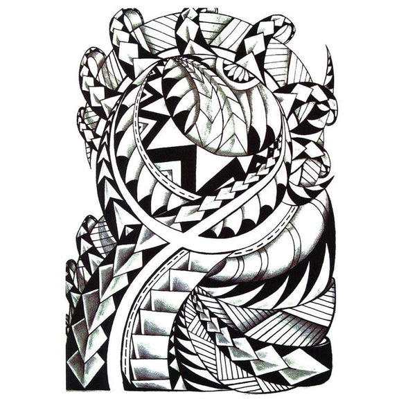 Maori Snake temporary tattoo - Maori/Polynesian fake tattoos - ArtWear ...